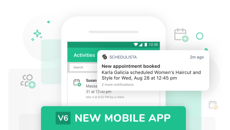 New Schedulista mobile app v6: Push notifications for provider alerts ...